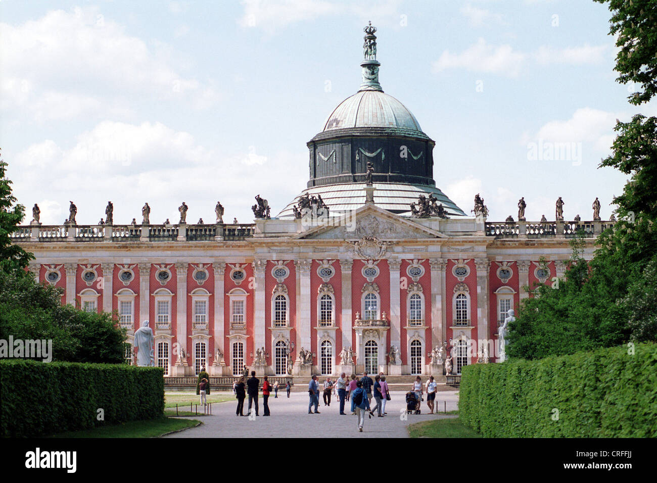 Potsdam, Germany, the new palace in the gardens of Schloss Sanssouci ...