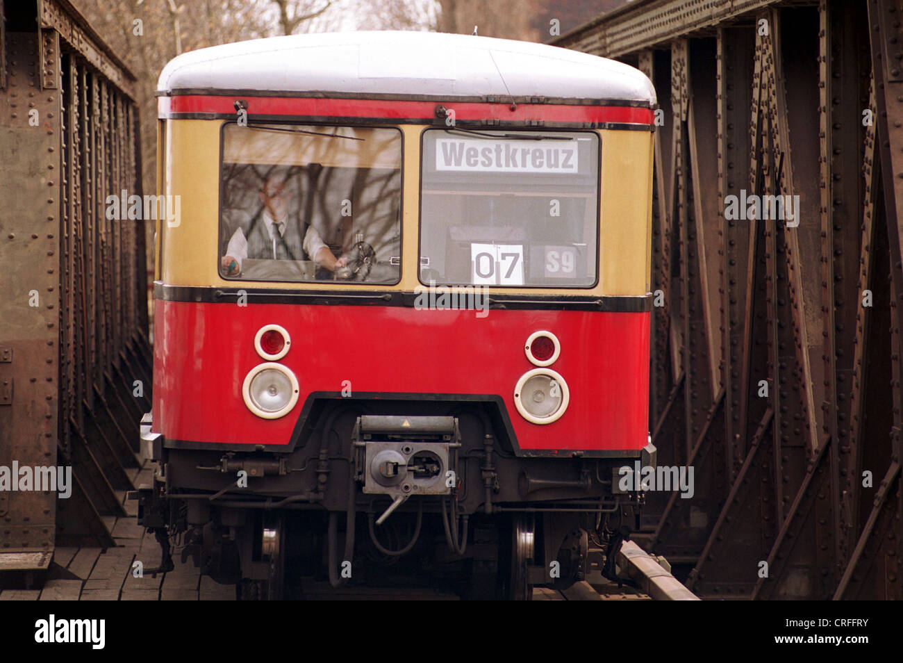Berlin, Germany, a city train frontal Stock Photo - Alamy