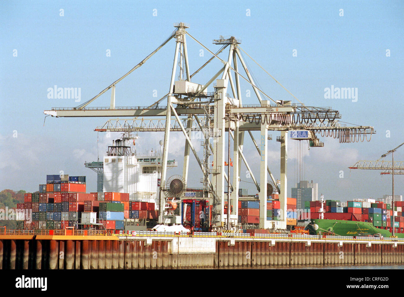 Hamburg, Germany, Container Terminal in the Port Stock Photo - Alamy