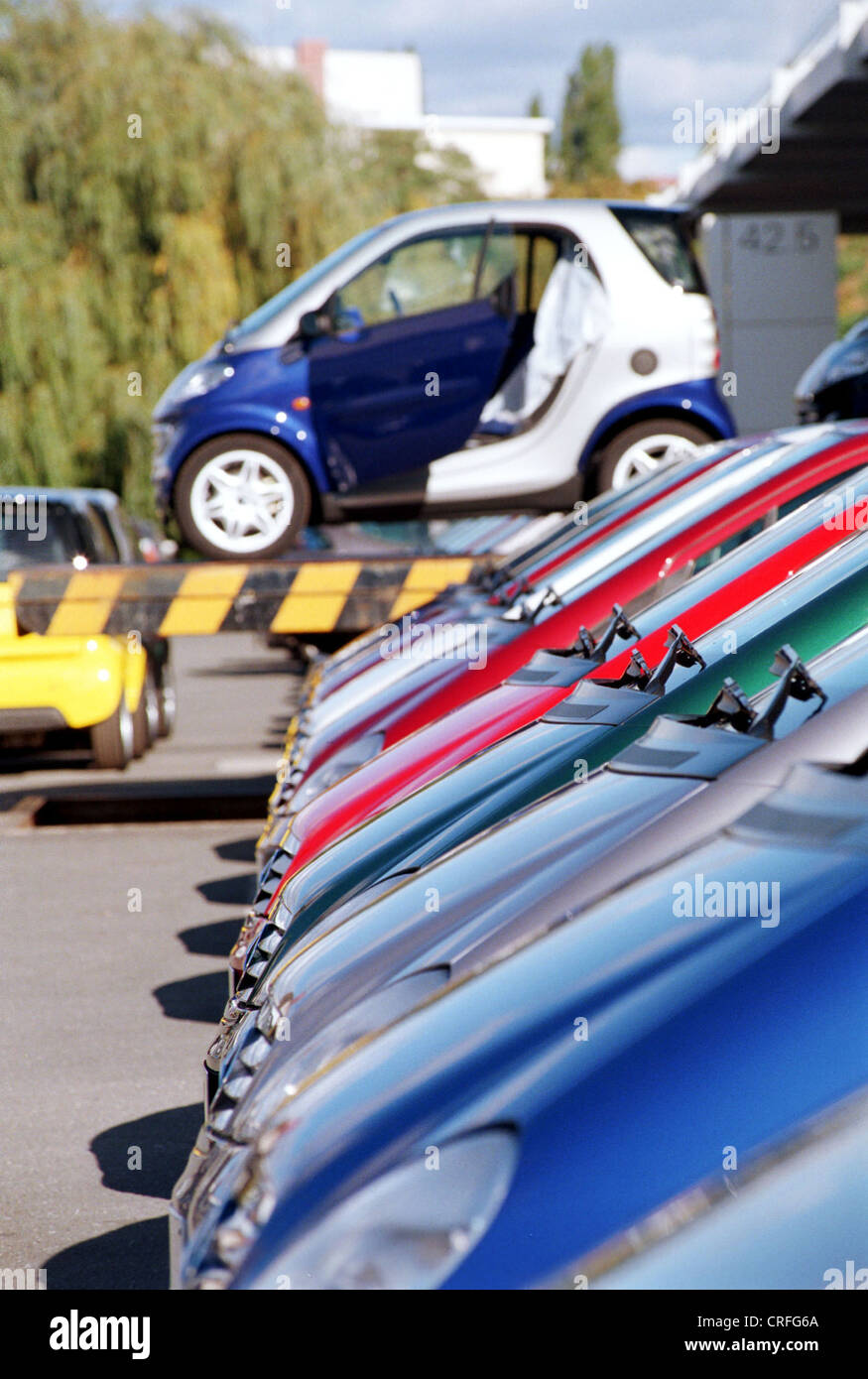Berlin, Germany, Mercedes Smart and Mercedes A-Class Stock Photo - Alamy
