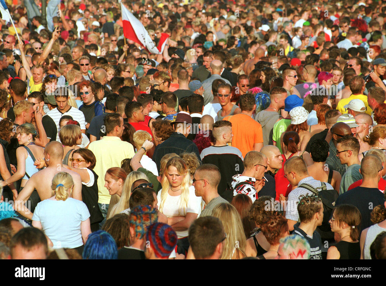 Berlin, Germany, the crowd at the Love Parade Stock Photo - Alamy