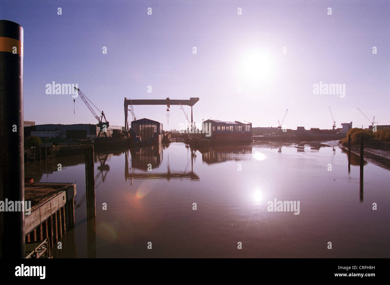 Cranz, Germany, Sietas shipyard Stock Photo - Alamy