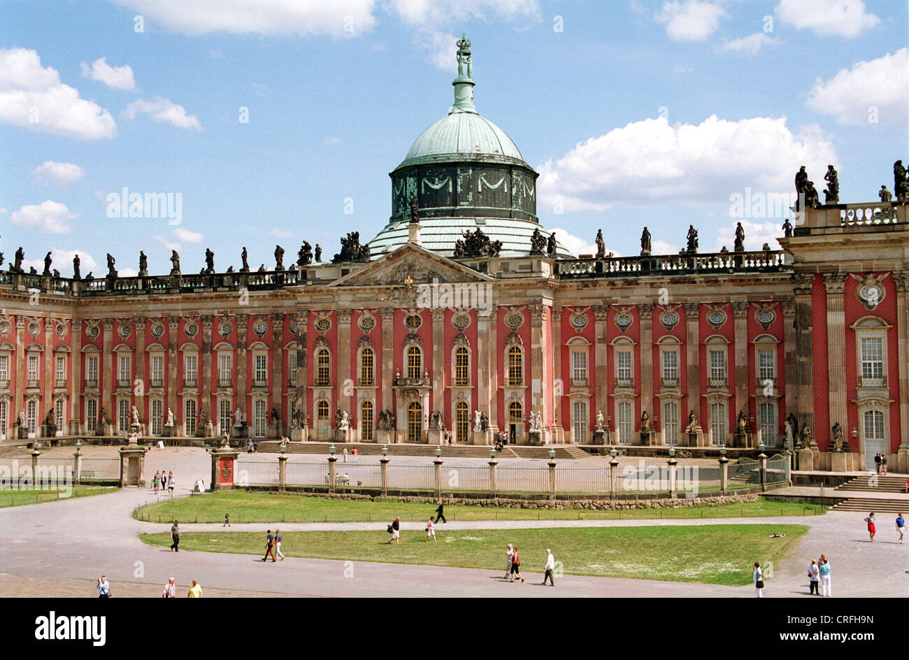 Potsdam, Germany, the new palace in the gardens of Schloss Sanssouci ...