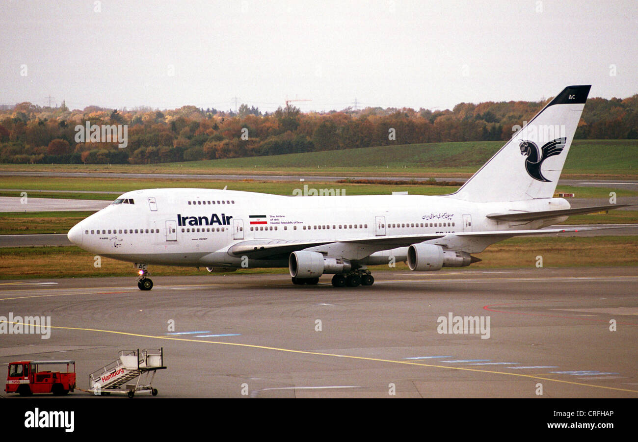Hamburg, Germany, Boeing 747 SP, Iran Air Stock Photo - Alamy
