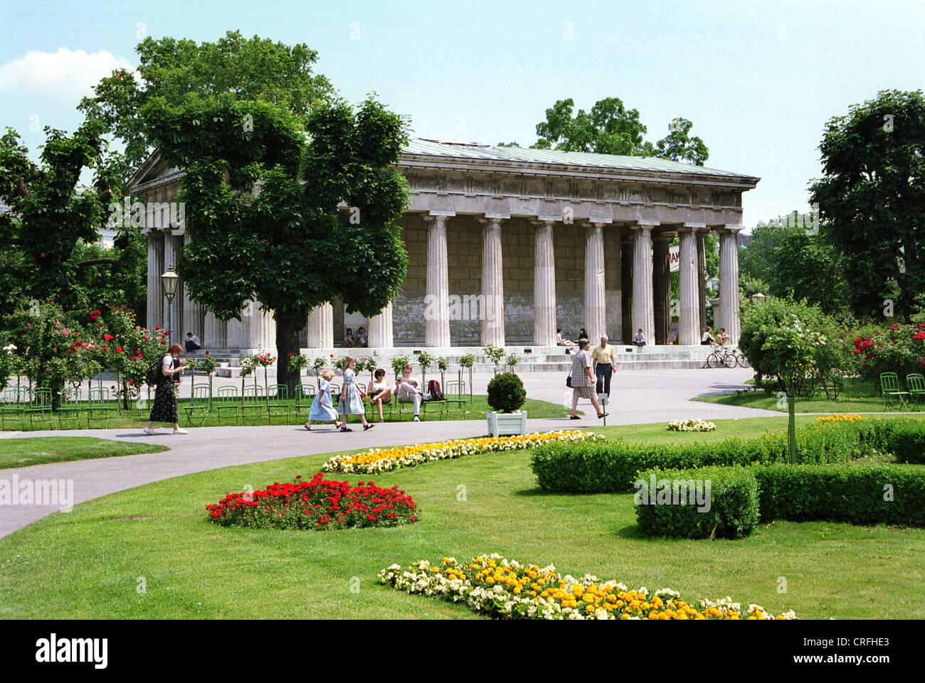 Vienna, Austria, Theseus Temple in Volksgarten Stock Photo - Alamy