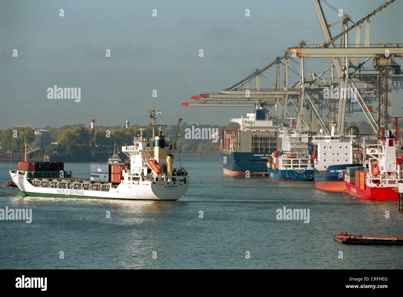 Hamburg, Germany, harbor landscape Stock Photo - Alamy