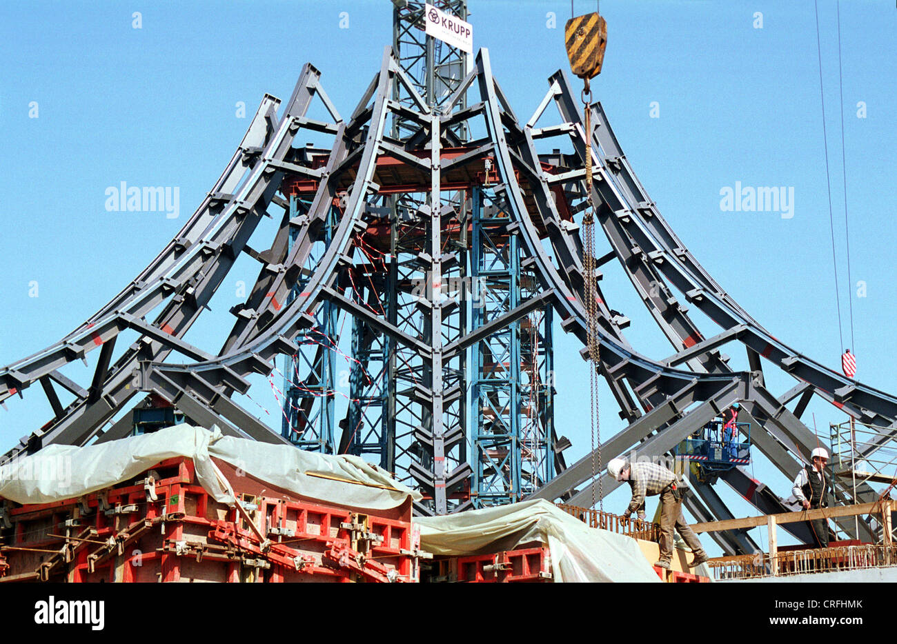 Berlin, Germany, the roof structure of the Tempodrom Stock Photo - Alamy