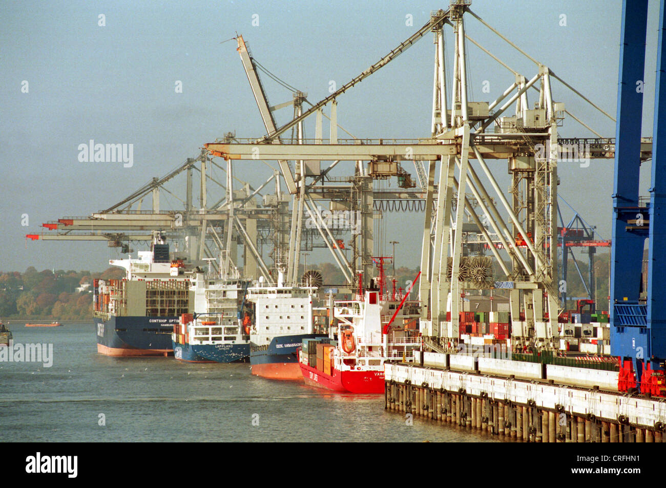 Hamburg, Germany, Container Terminal in the Port Stock Photo - Alamy