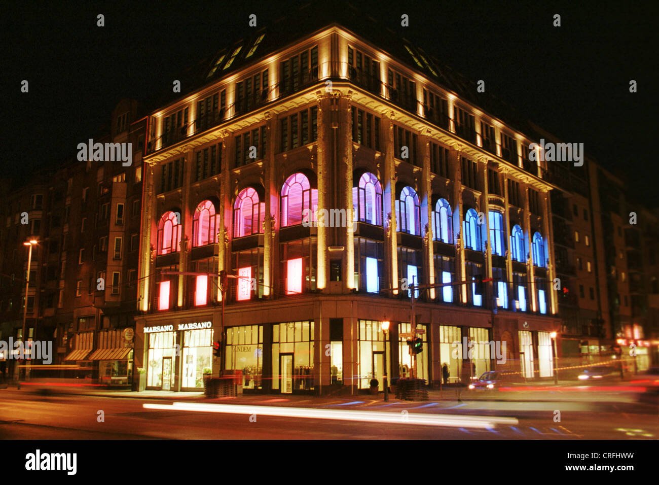 Berlin germany colorfully lighted windows hi-res stock photography and ...