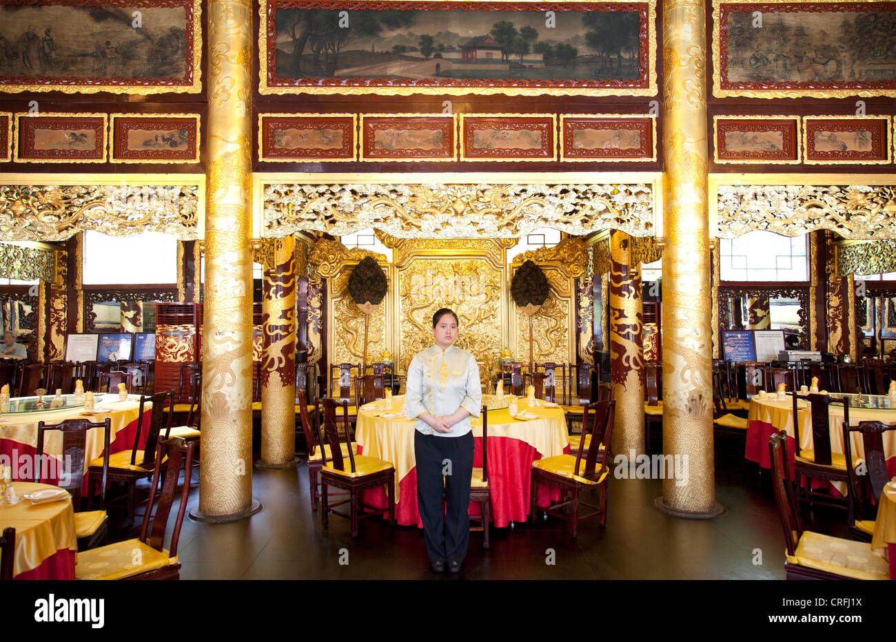 Fangshan Restaurant, famous for cooking imperial cuisine in a golden ...