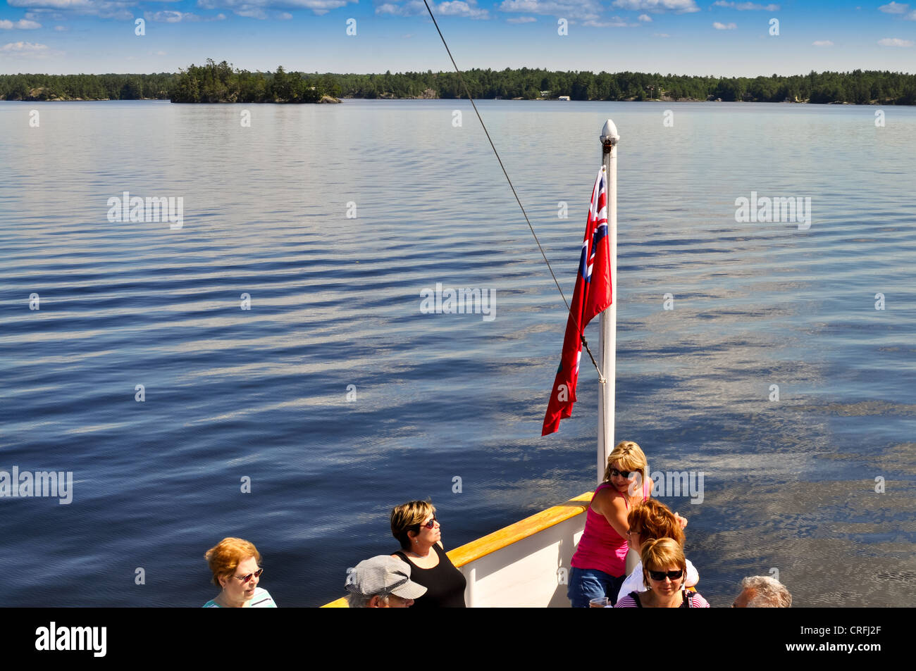 Women on a cruise boat Stock Photo - Alamy