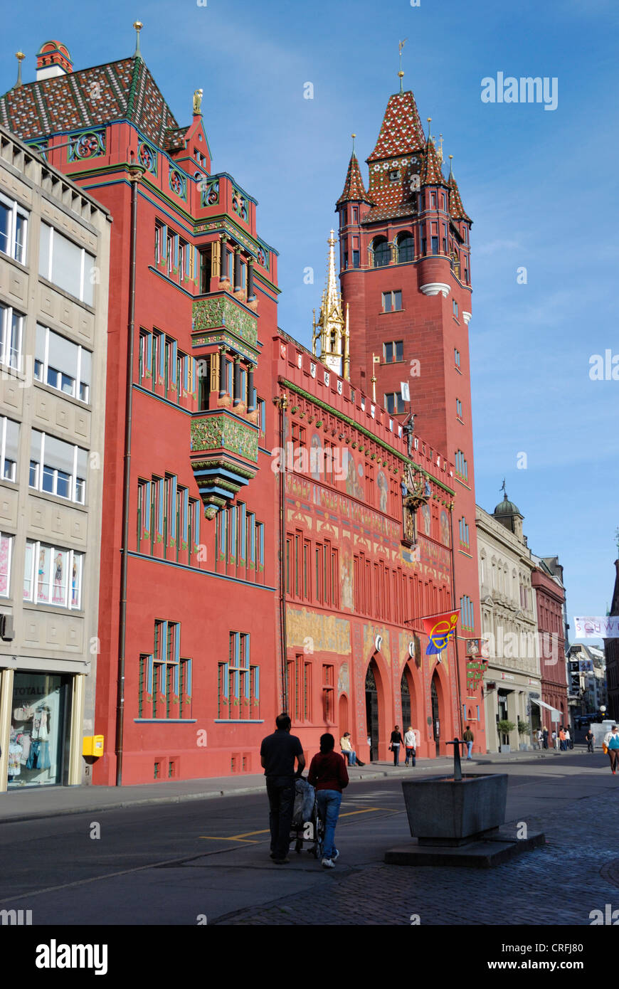Basel town hall hi-res stock photography and images - Alamy
