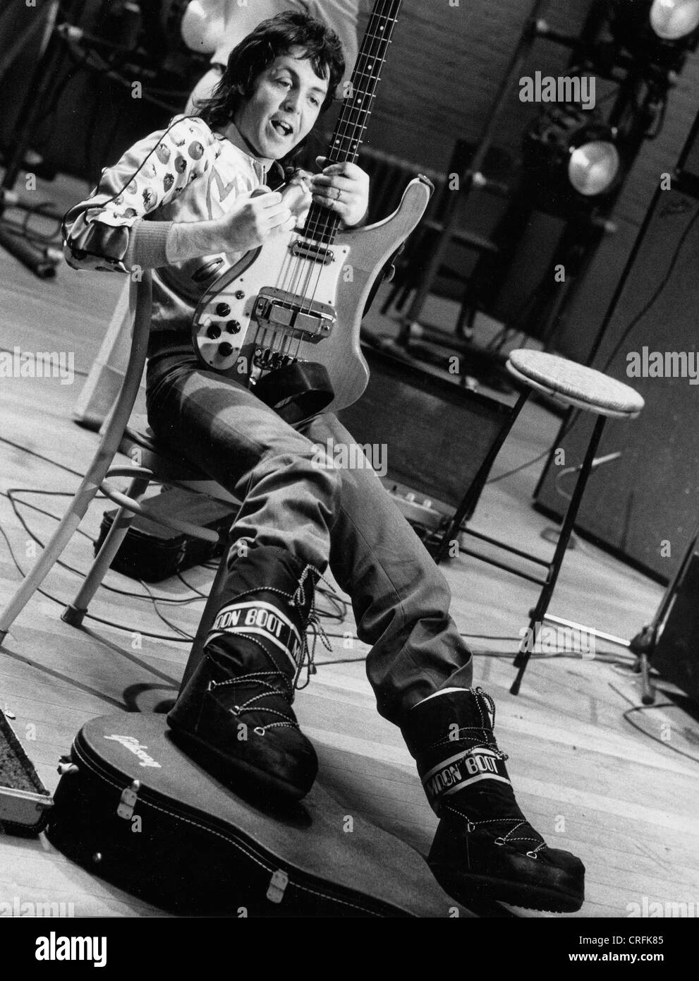 PAUL McCARTNEY on his TV show "James Paul McCartney" in 1973 Stock ...