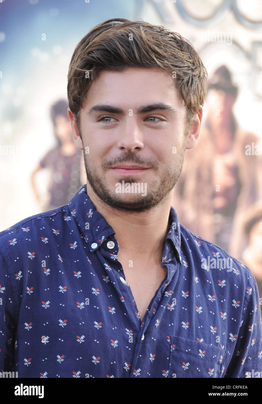ZAC EFRON US film actor in June 2012. Photo Jeffrey Mayer Stock Photo ...