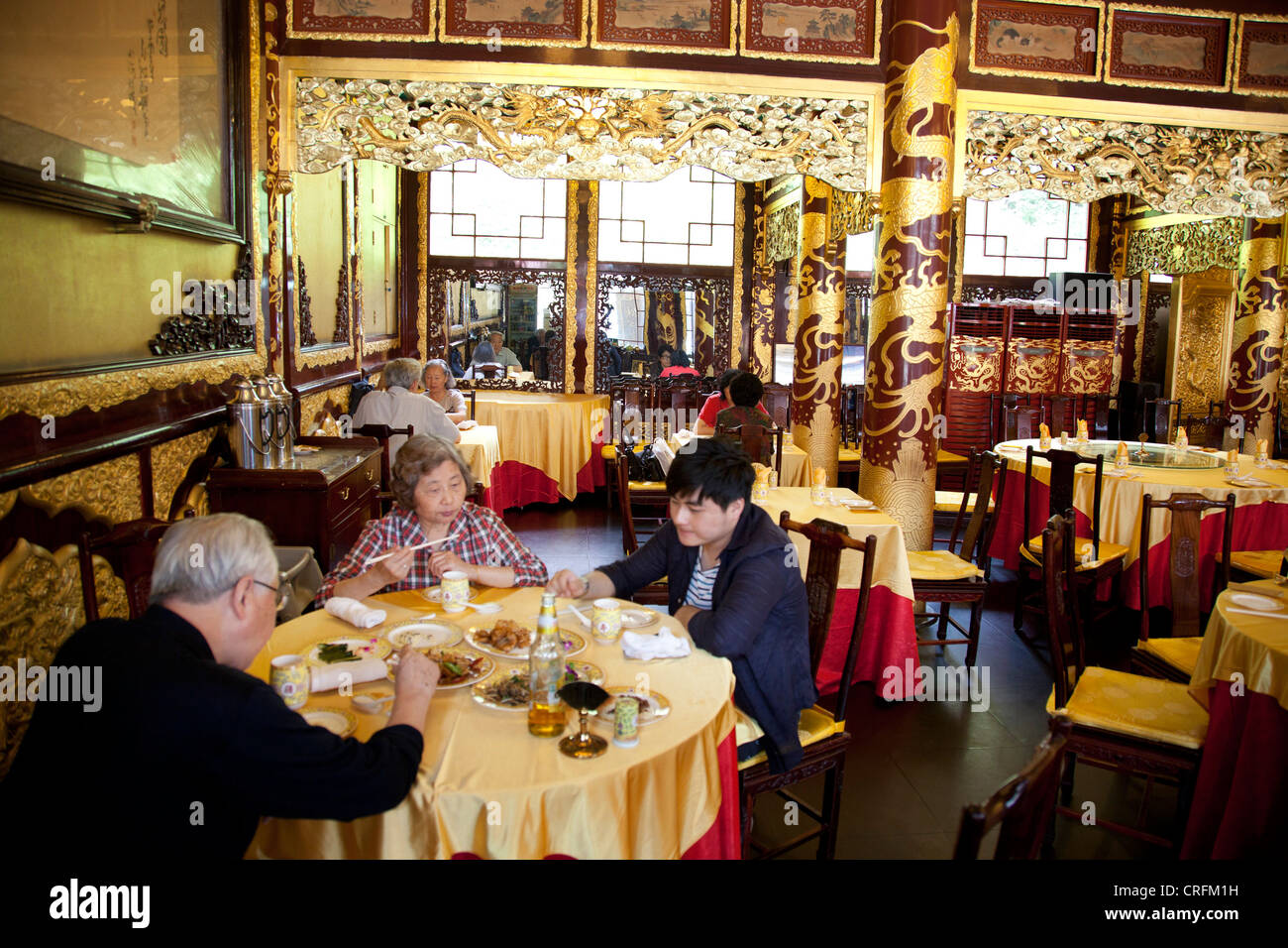 Fangshan Restaurant, famous for cooking imperial cuisine in a golden ...