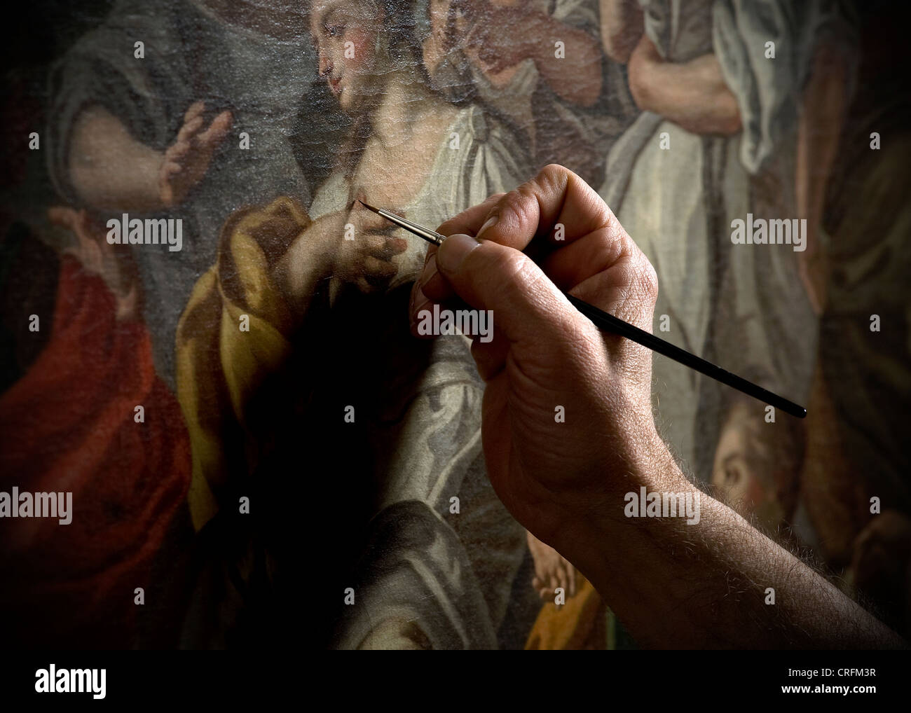 Human hand painting hi-res stock photography and images - Alamy