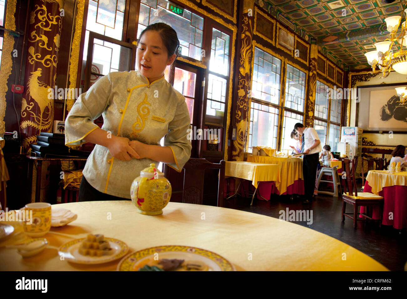 Fangshan Restaurant, famous for cooking imperial cuisine in a golden ...