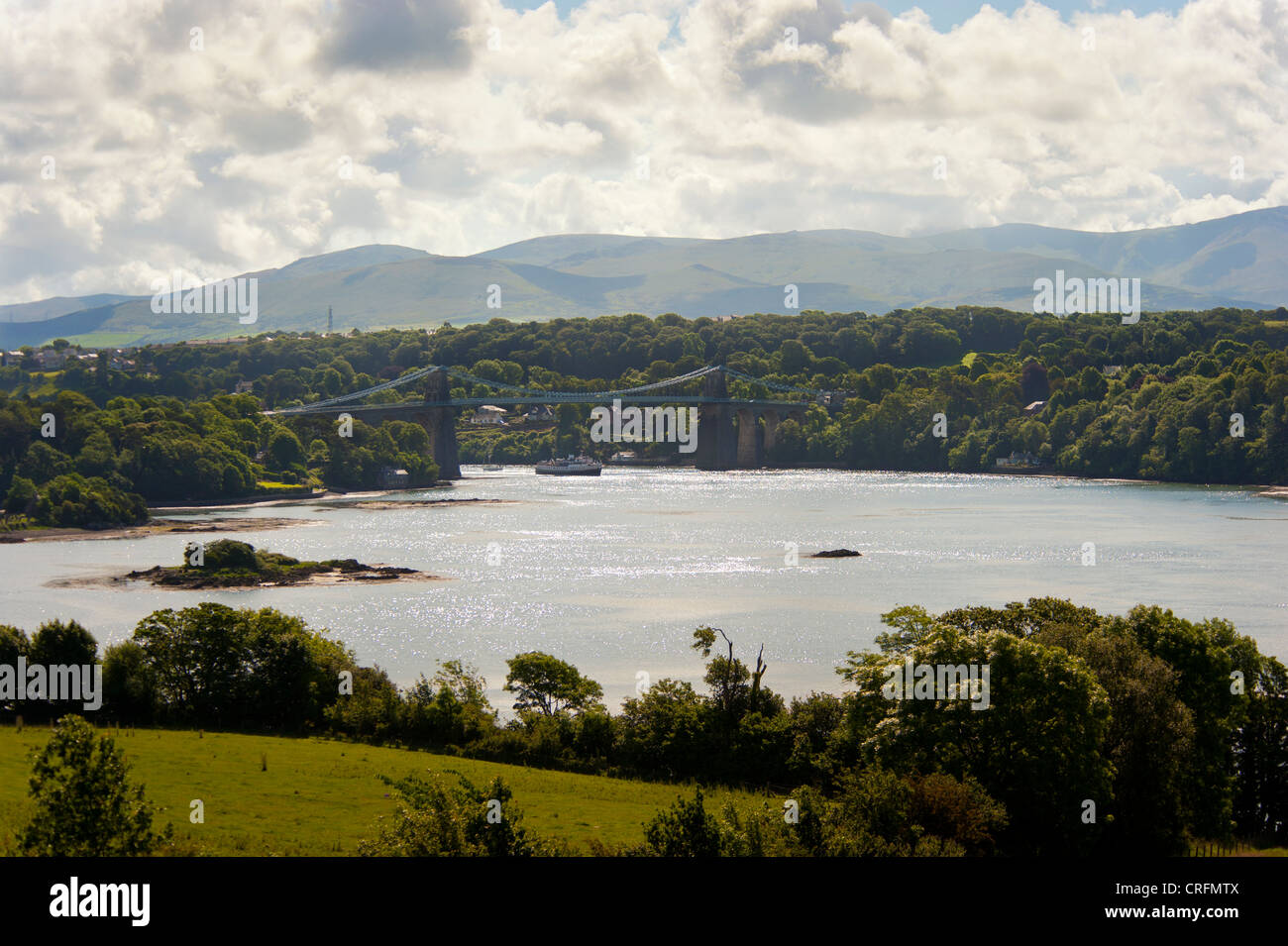 Balmoral steaming through the menai straits. On a day cruise trip ...