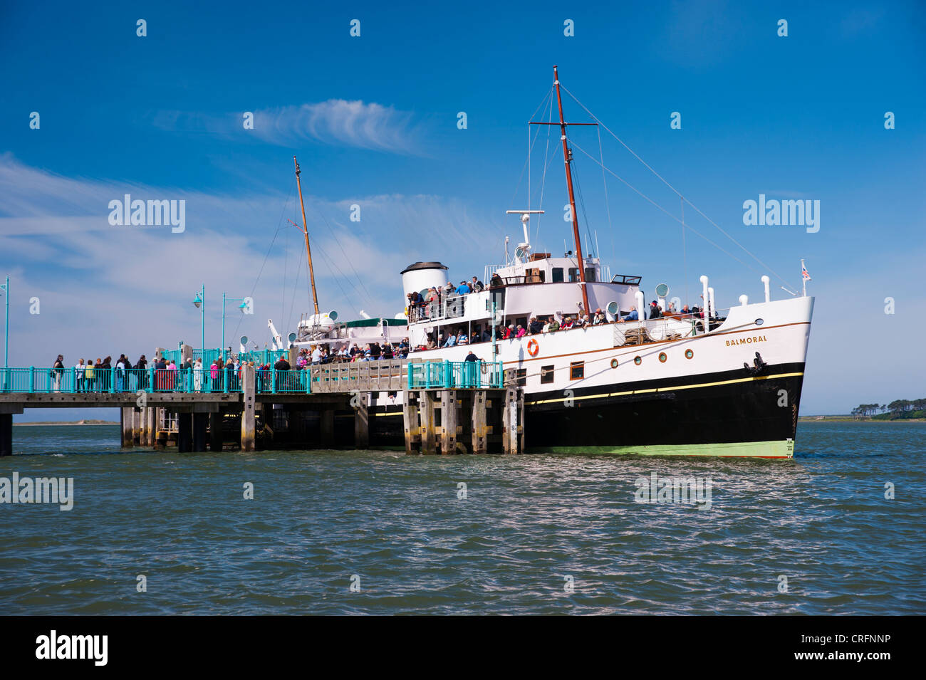 Balmoral steaming through the menai straits. On a day cruise trip ...