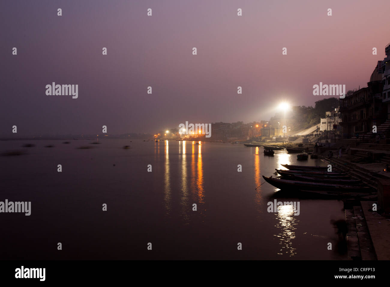 Landscape of Ghat in Varanasi, Uttar Pradesh, India Stock Photo - Alamy