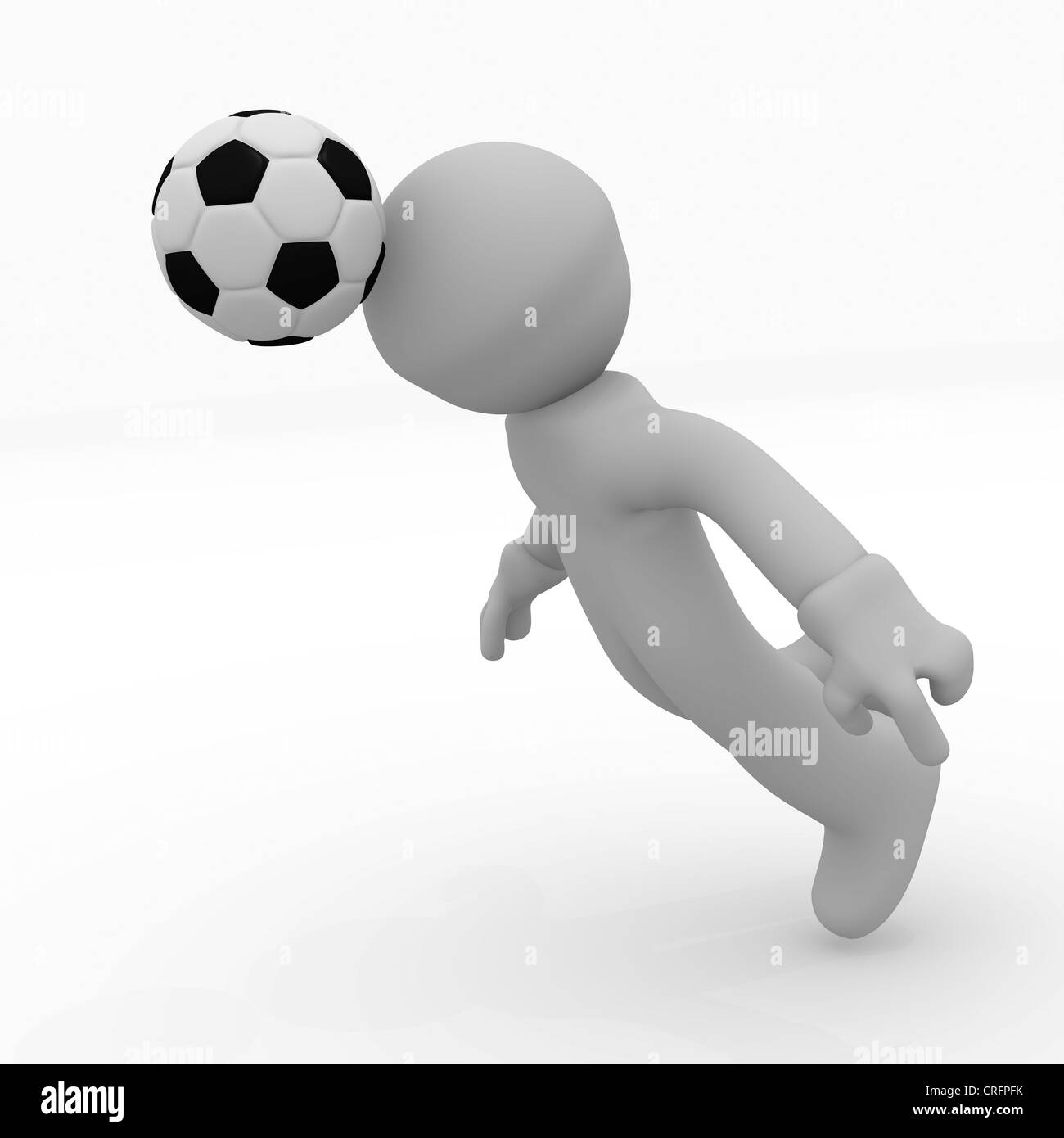 Person playing soccer Black and White Stock Photos & Images - Alamy