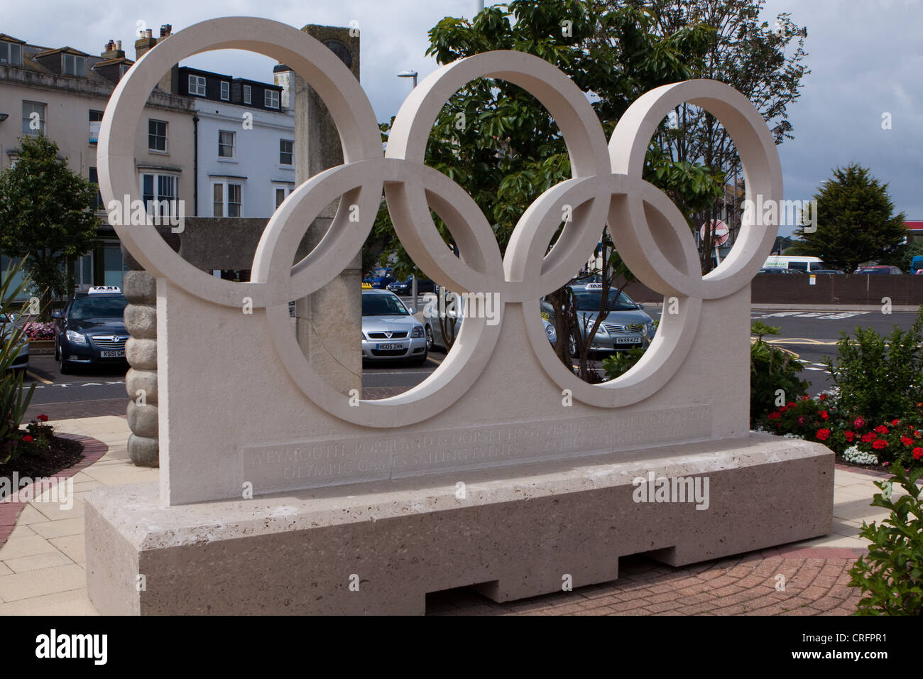 Weymouth portland olympic rings High Resolution Stock Photography and ...