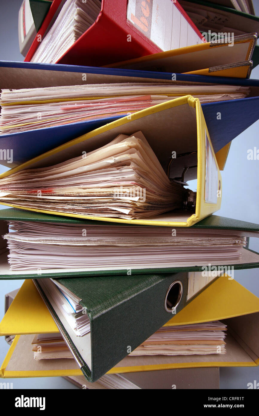 stack of files Stock Photo - Alamy