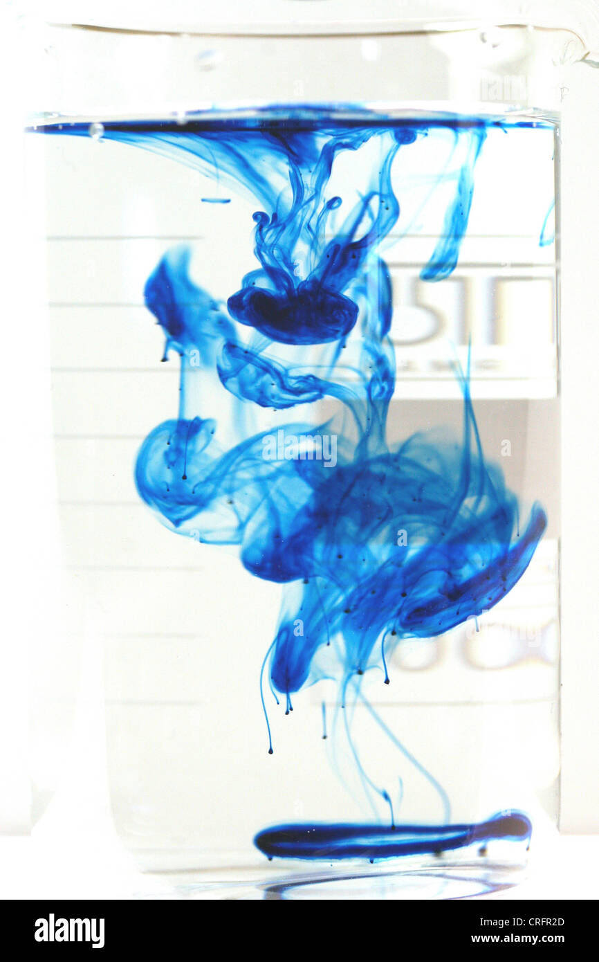 glass with blue liquid Stock Photo - Alamy