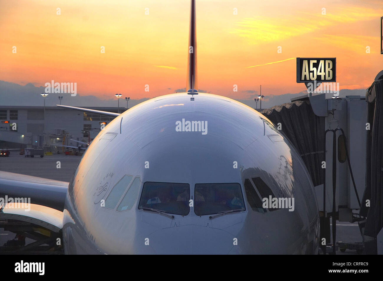 airplane at the airport Stock Photo - Alamy