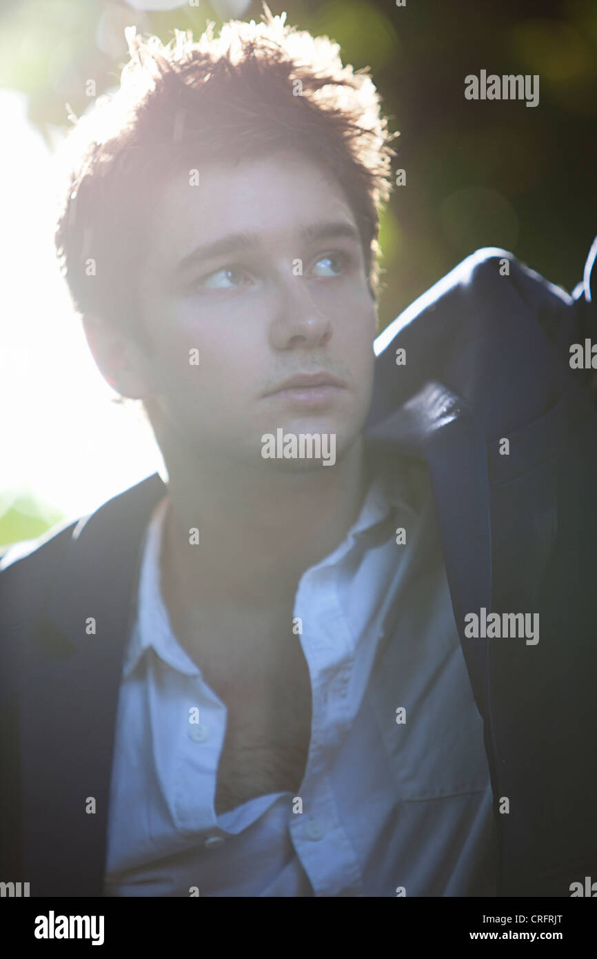 Man standing distress flare hi-res stock photography and images - Alamy