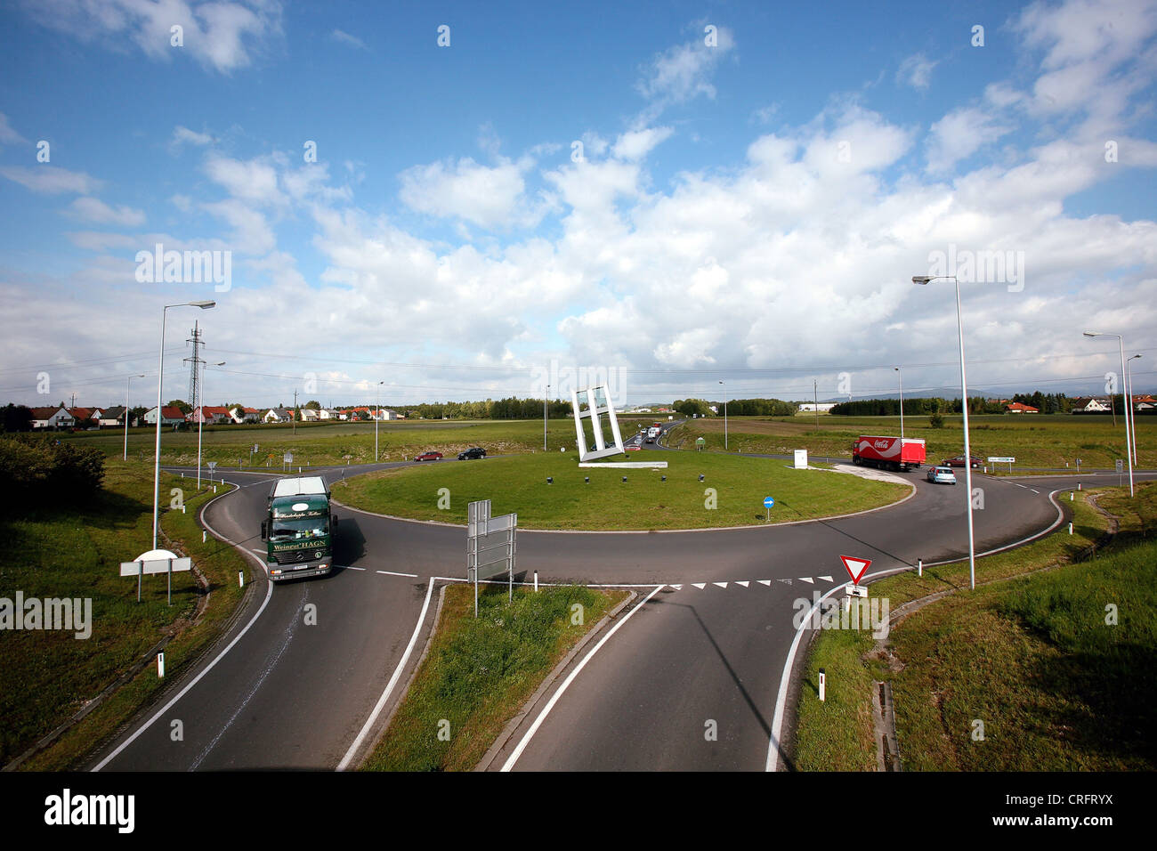 Roundabout signs hi-res stock photography and images - Alamy