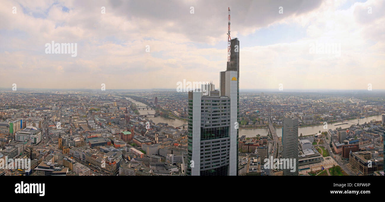 panorama of a lage city, Germany, Hesse, Fankfurt/Main Stock Photo - Alamy