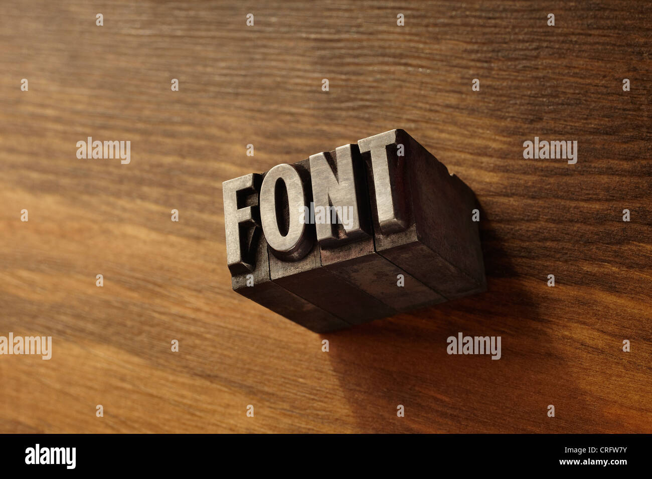 Lead type spelling "font Stock Photo - Alamy