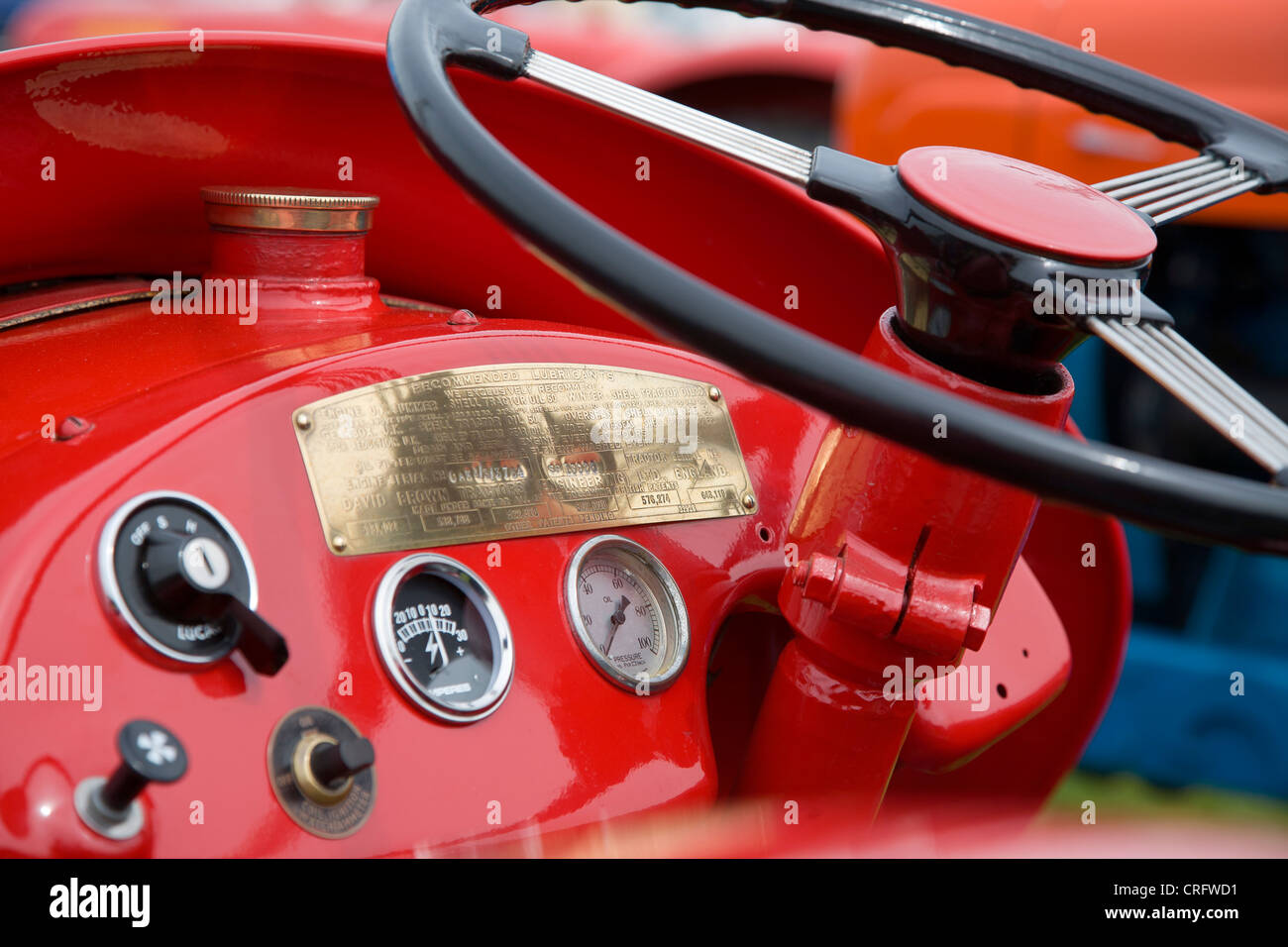 David Brown Tractor Instrument Panel Stock Photo - Alamy