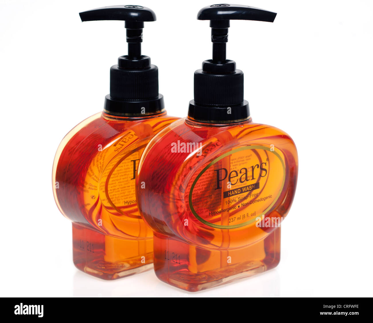 Two pump hand wash containers from Pears Stock Photo - Alamy