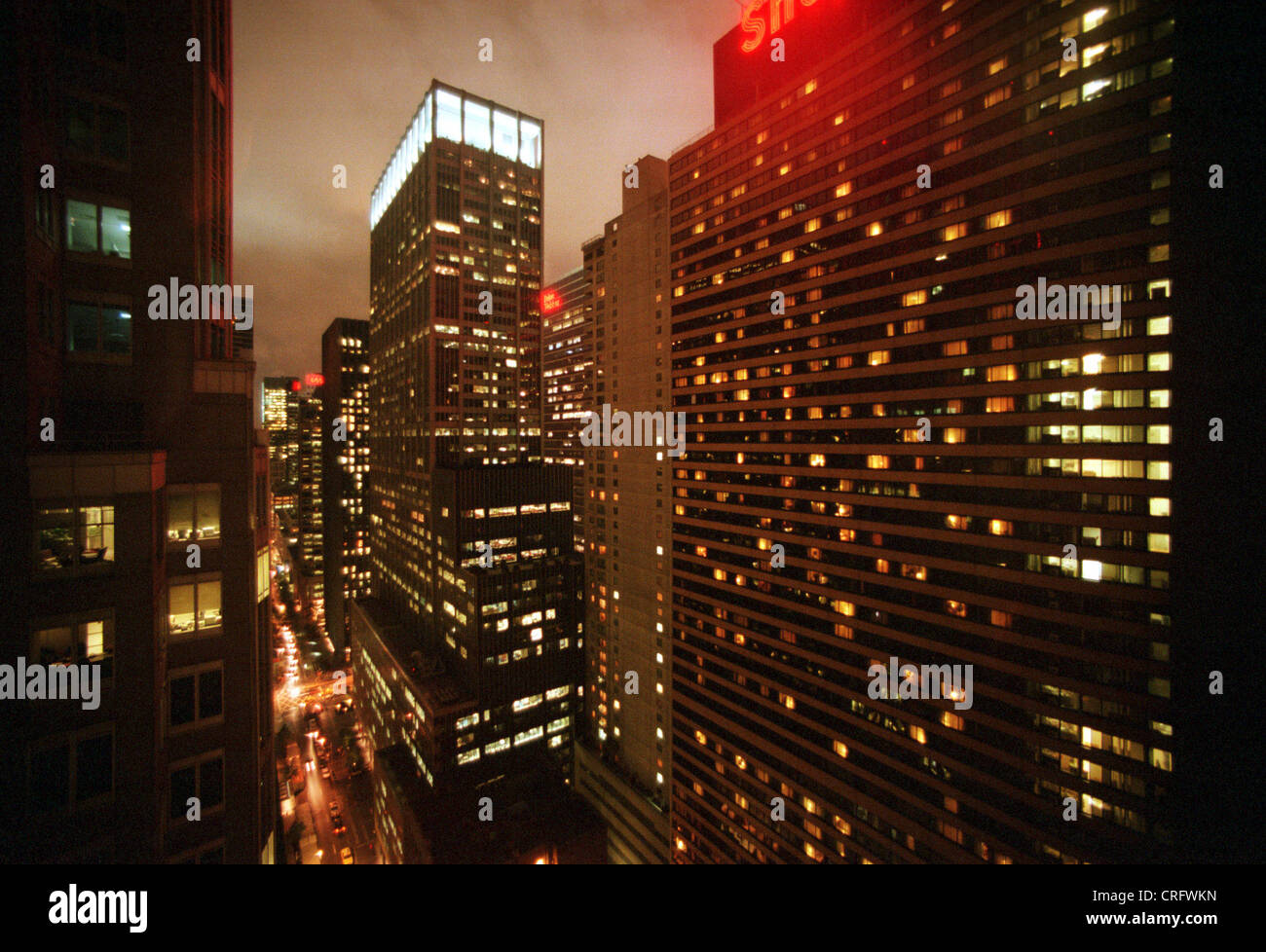 New York, USA, Manhattan Lights Stock Photo - Alamy