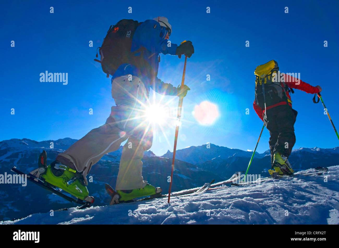 Two people walking mountains hi-res stock photography and images - Alamy