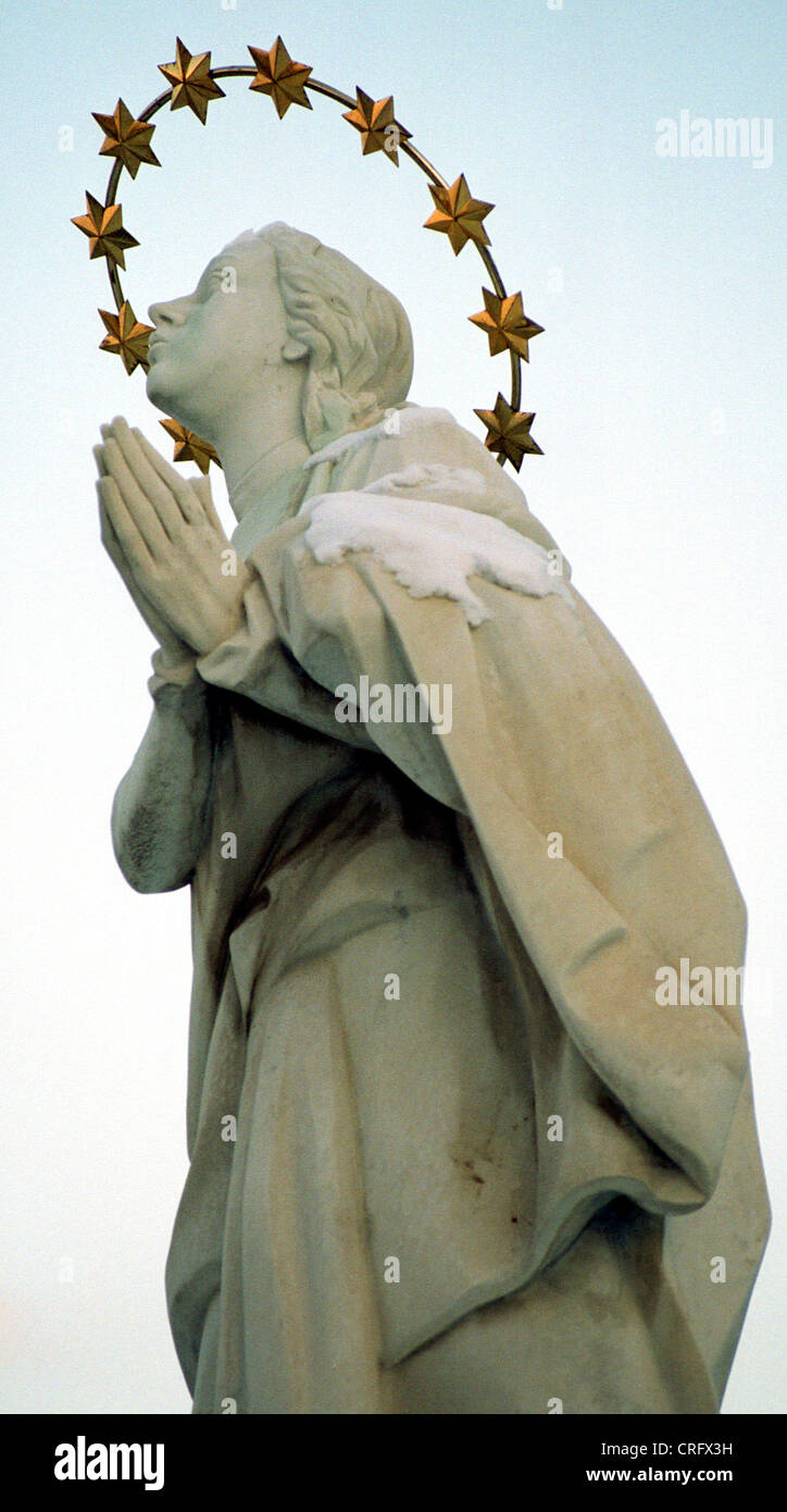 Prague, Czech Republic, statue of St. Regina Stock Photo - Alamy