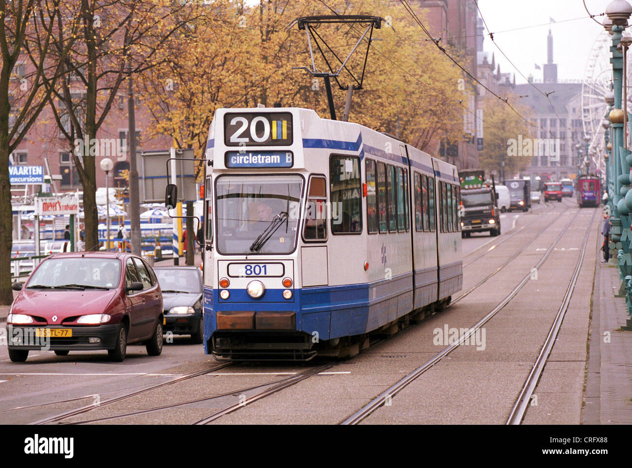 Amsterdam, Netherlands, the GVB tram Stock Photo - Alamy