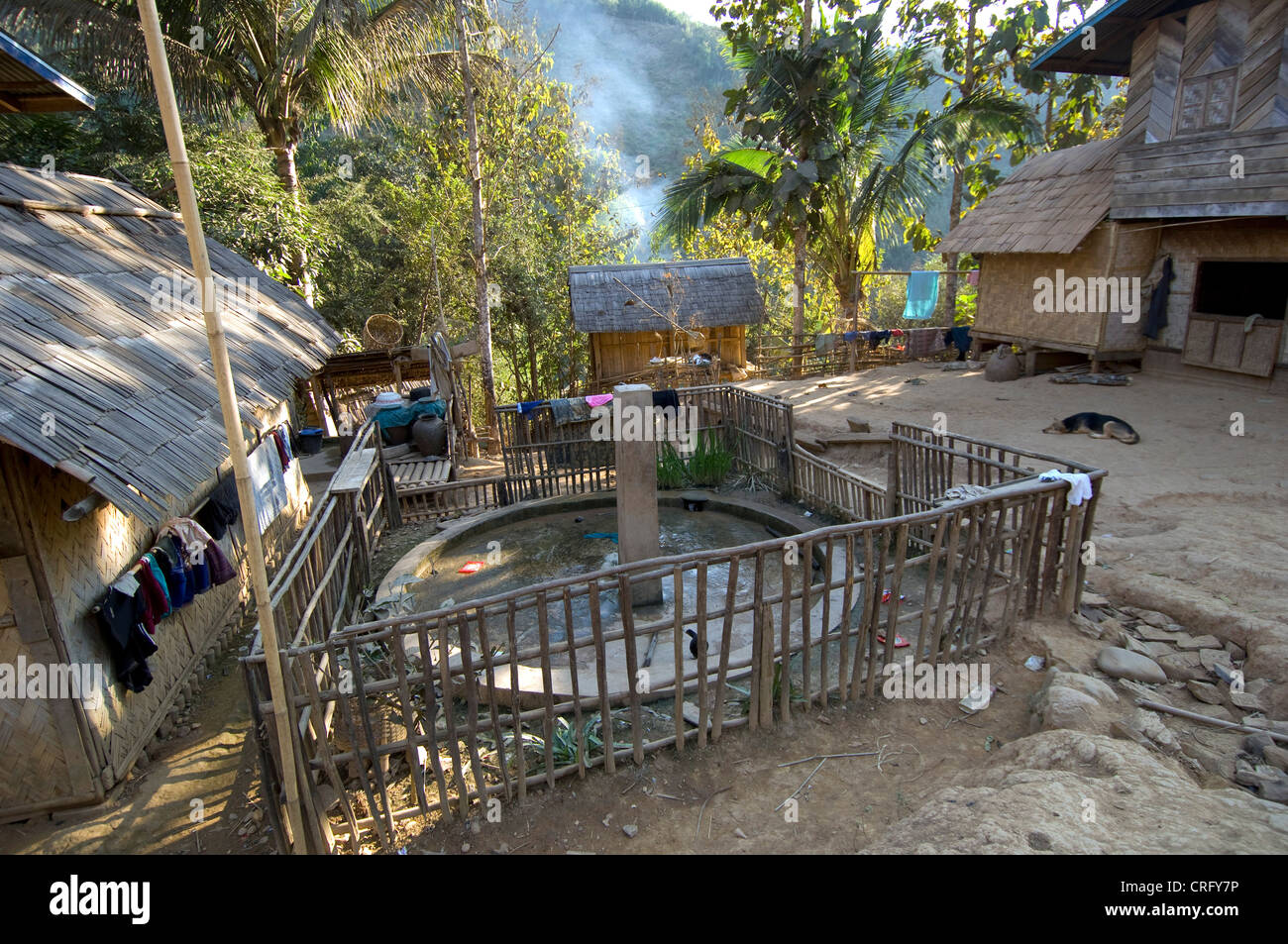 Laos village water supply hi-res stock photography and images - Alamy