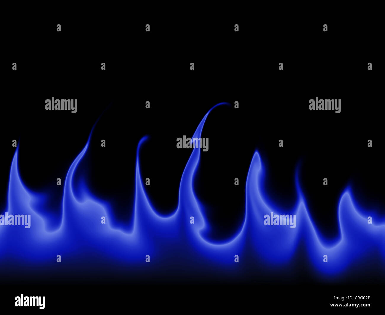 Blue fire flames energy frame hi-res stock photography and images - Alamy