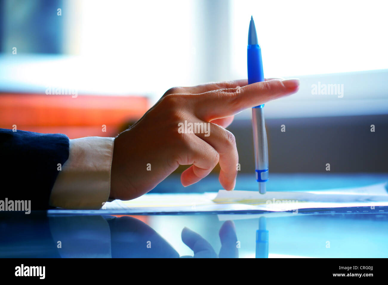 pen work hand work background Stock Photo - Alamy