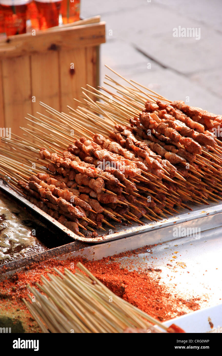 Chinese lamb skewer hi-res stock photography and images - Alamy
