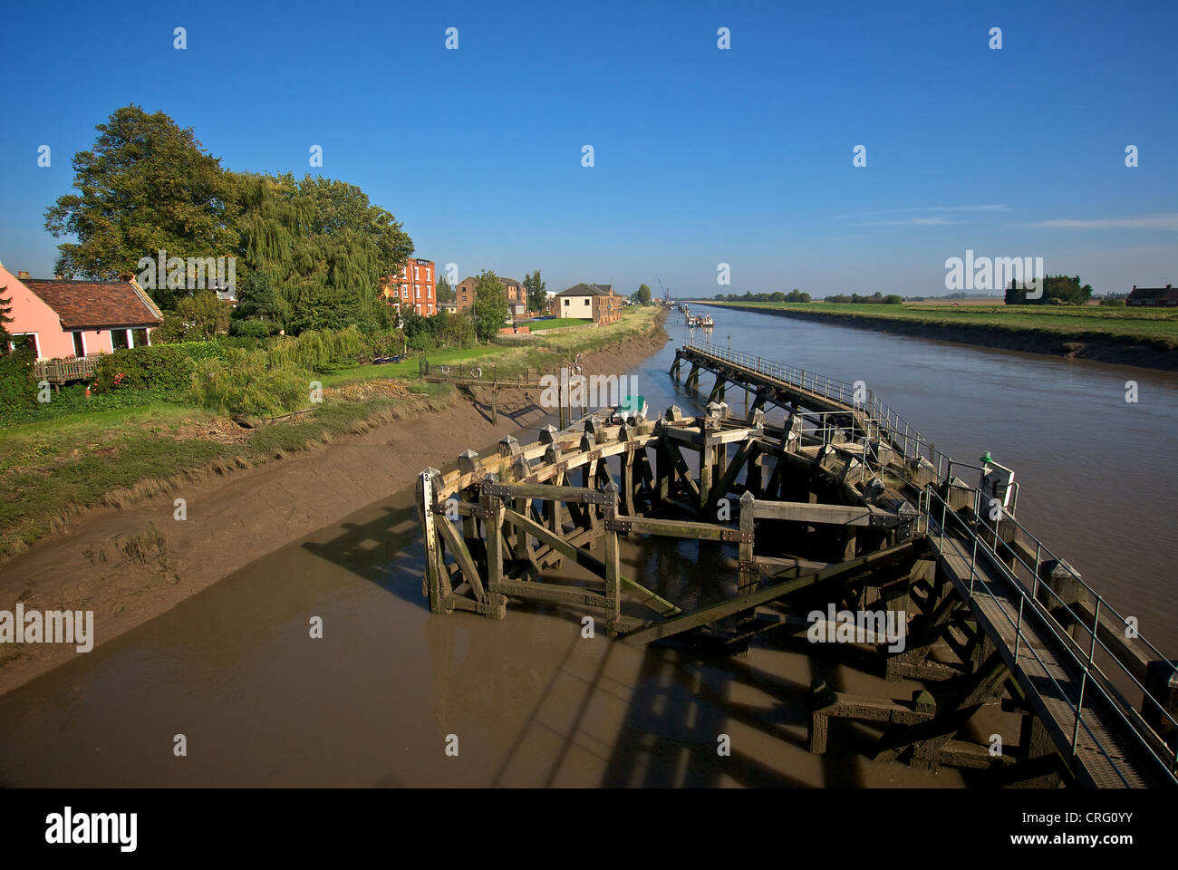Sutton Bridge Lincolnshire River Nene UK Stock Photo - Alamy