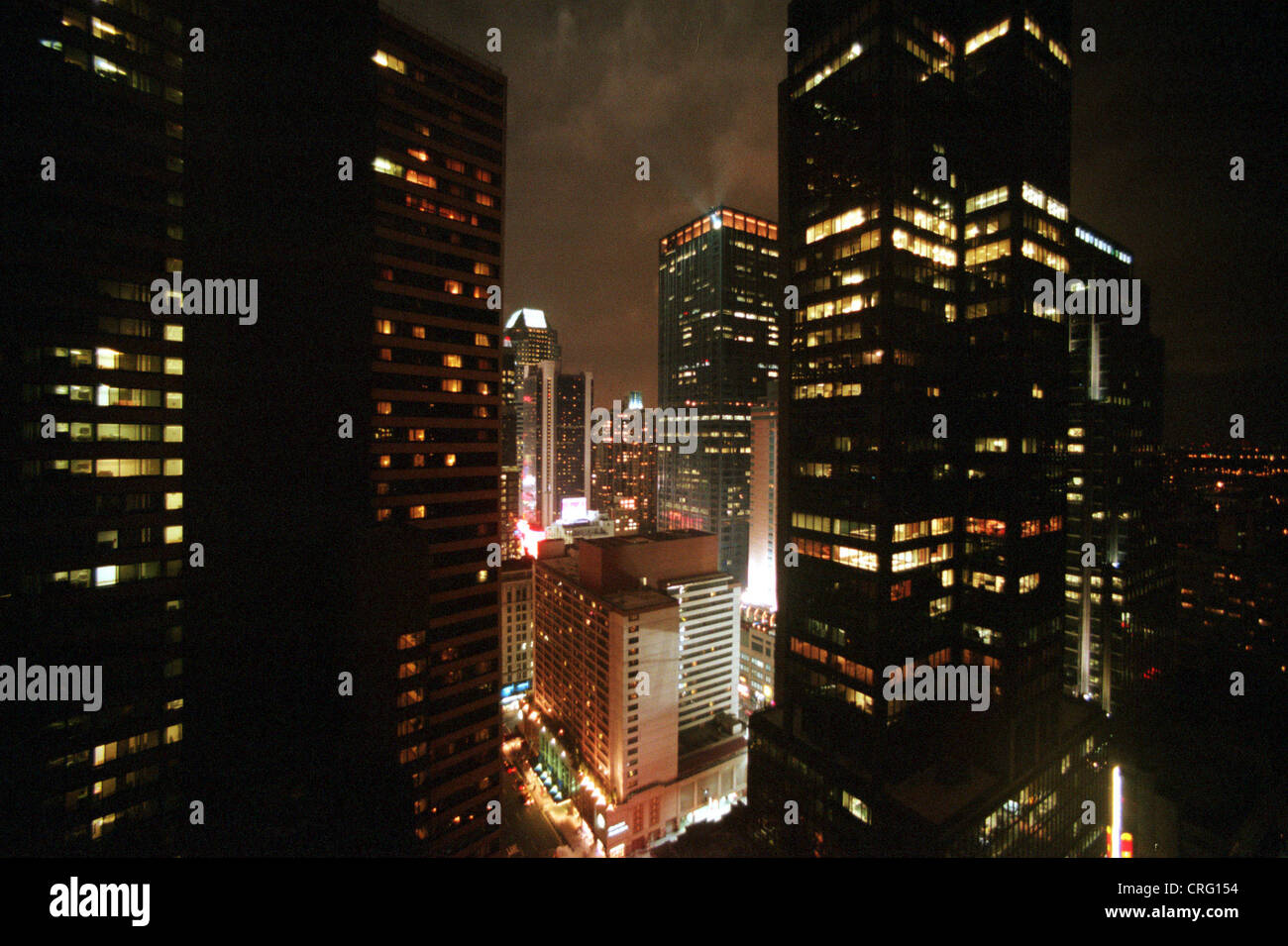 New York, USA, Manhattan Lights Stock Photo - Alamy