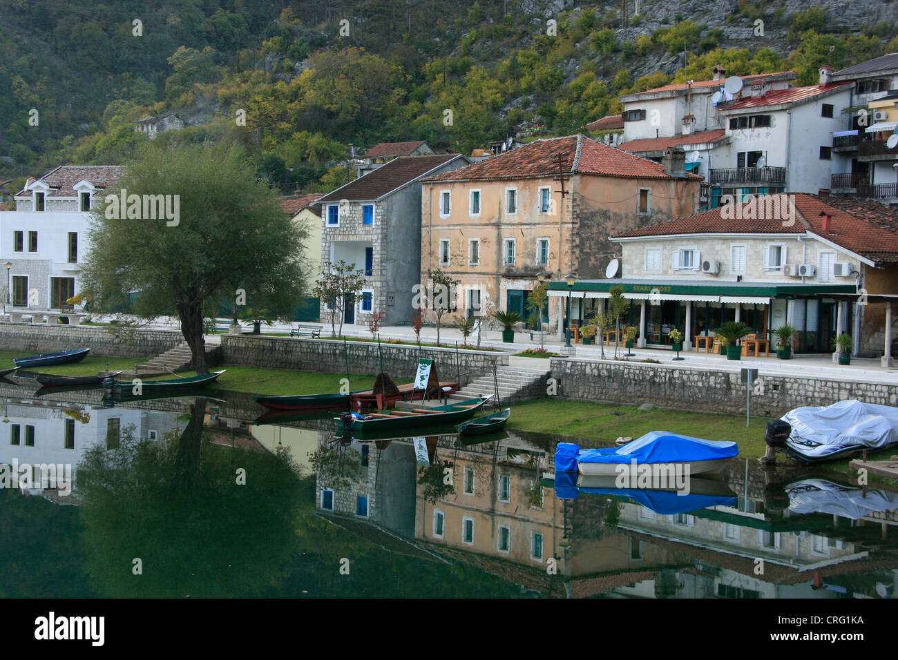Town of Rijeka Crnojevica, Cetinje, Montenegro Stock Photo - Alamy
