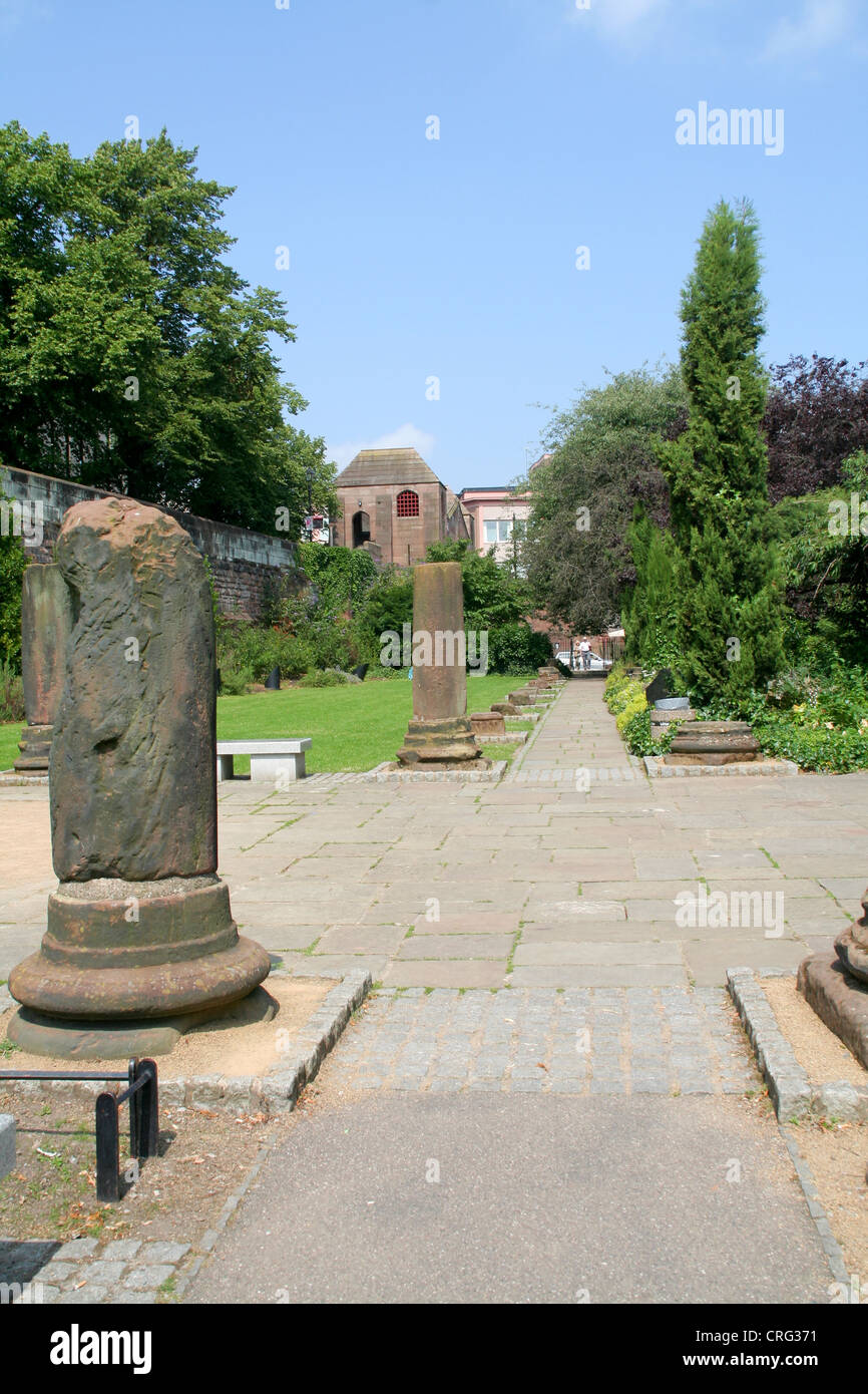 Roman Gardens Chester Cheshire England UK Stock Photo - Alamy