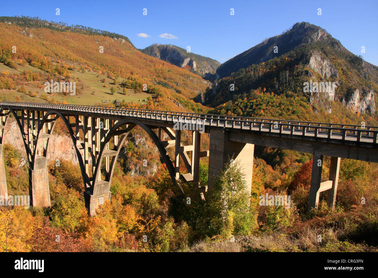 Tara Bridge, Tara River Canyon, Durmitor National Park, Montenegro ...