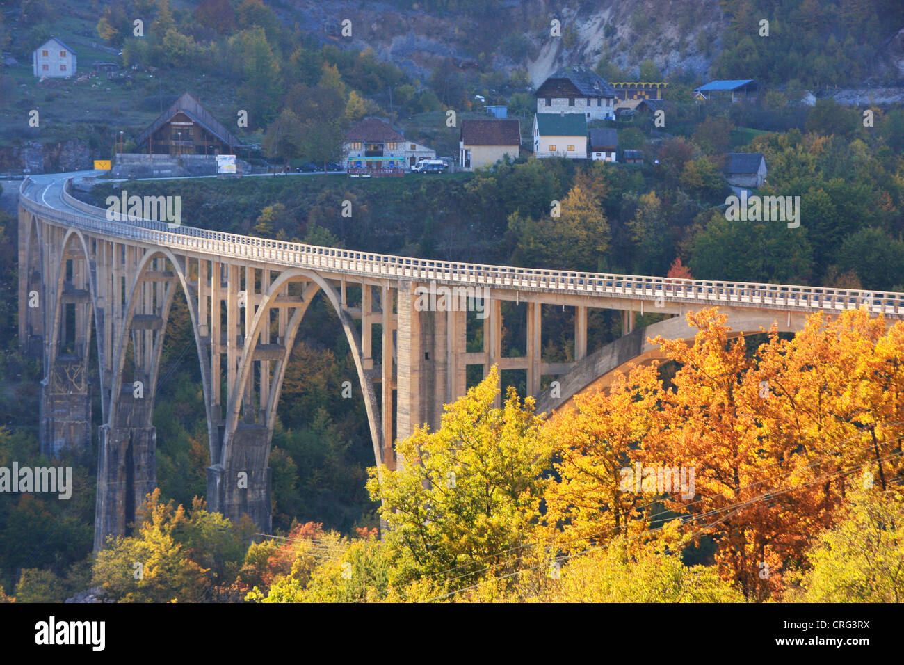 Tara Bridge, Tara River Canyon, Durmitor National Park, Montenegro ...