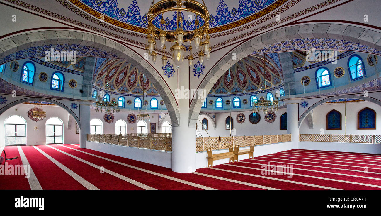interior view of DITIB mosque in Duisburg , Germany, North Rhine ...